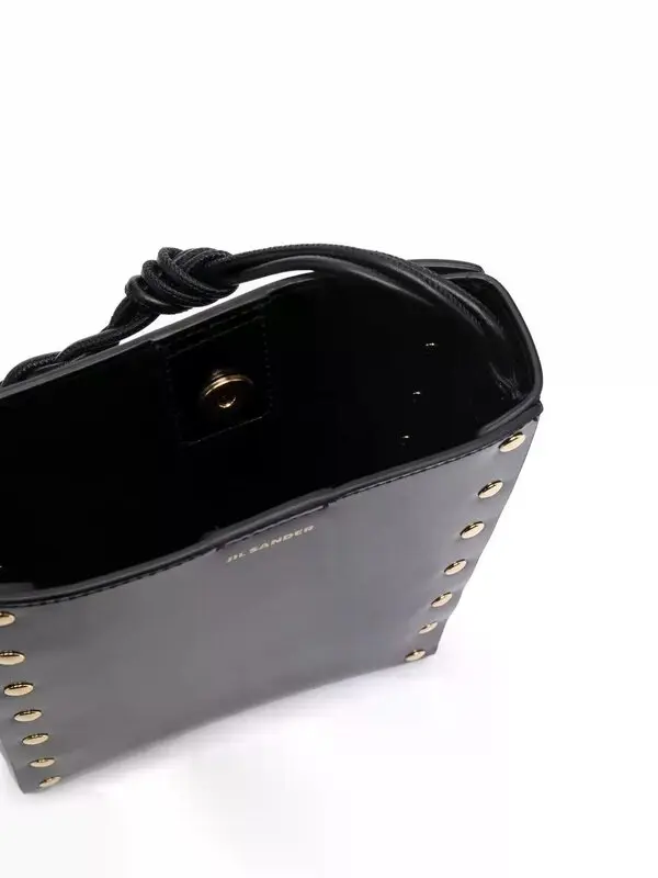 JIL SANDER Embellished Tangle Shoulder Bag - Black