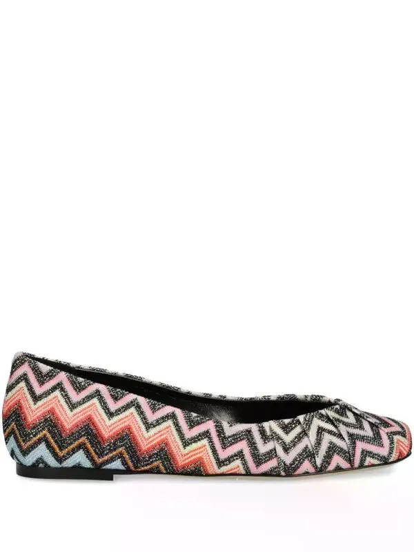 Missoni Zigzag-patterned Ballerinas
