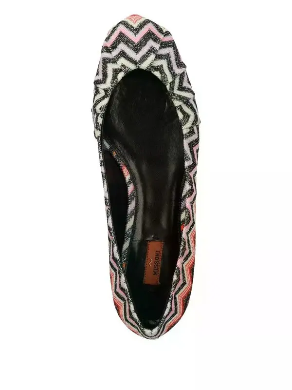 Missoni Zigzag-patterned Ballerinas