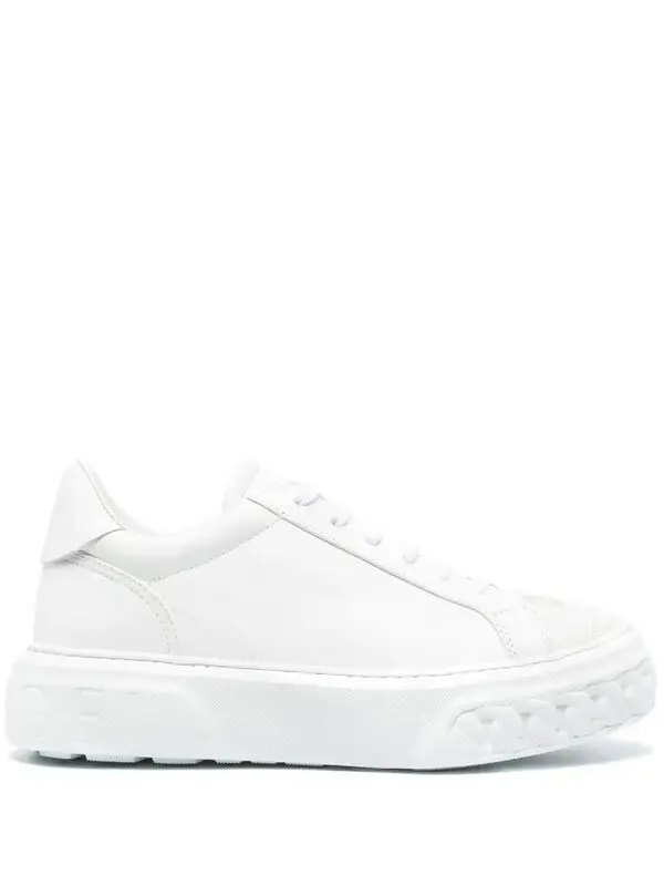 Casadei Logo-patch Low-top Sneakers - White
