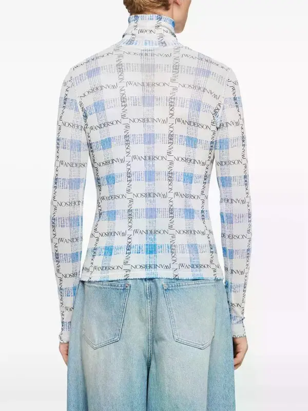 JW Anderson Logo Grid-print T-shirt