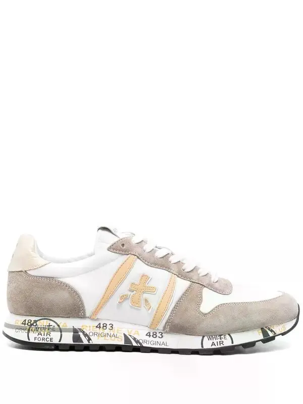 Premiata Eric Leather Low-top Sneakers - Neutrals