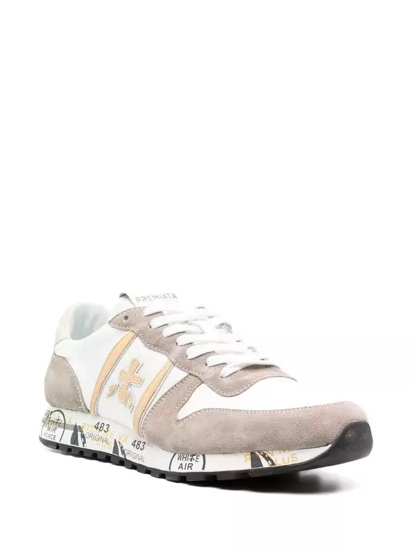 Premiata Eric Leather Low-top Sneakers - Neutrals