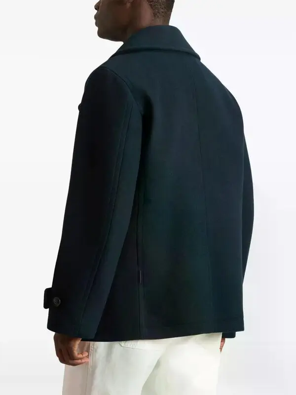 Woolrich Double-breasted Melton Coat