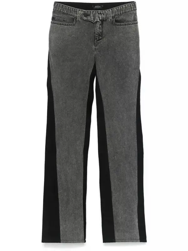 MUGLER Bi-color Straight Leg Jeans