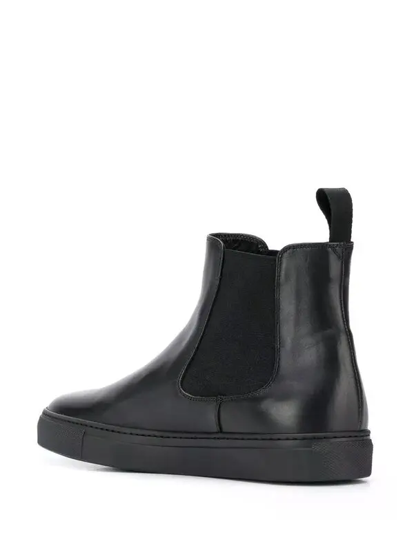 SCAROSSO Tommaso Leather Chelsea Boots - Black