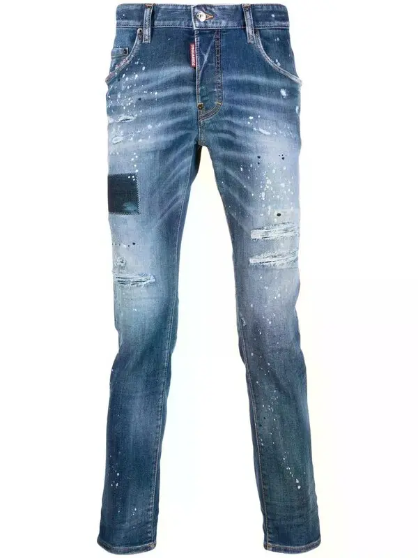 Dsquared2 Bleach Ripped Jeans