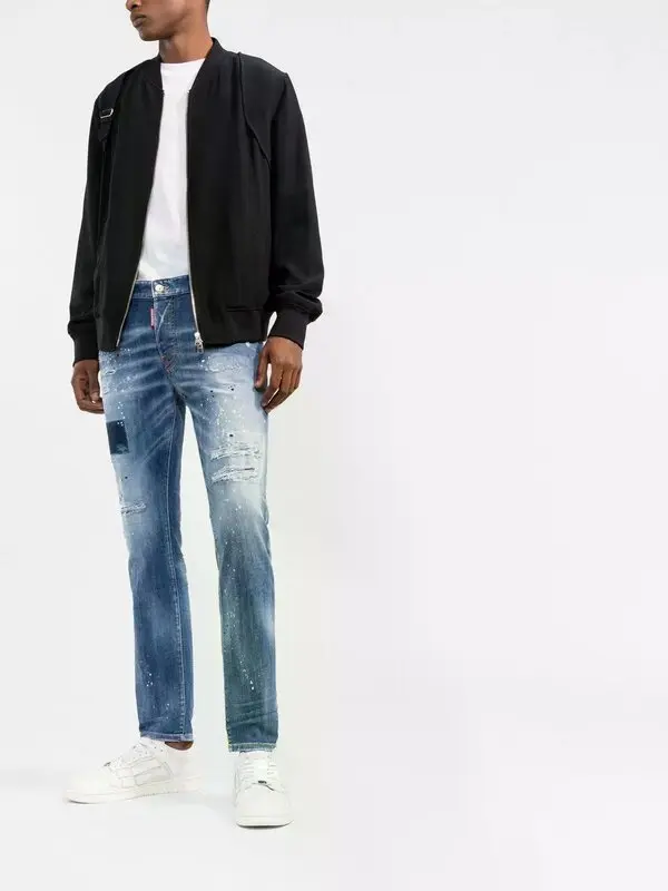 Dsquared2 Bleach Ripped Jeans