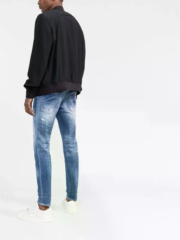 Dsquared2 Bleach Ripped Jeans