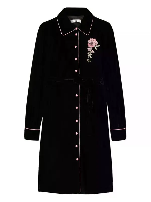 TWINSET Floral-motif Nightdress - Black