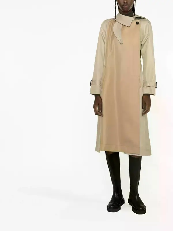 Sacai Two-tone Buttoned Coat