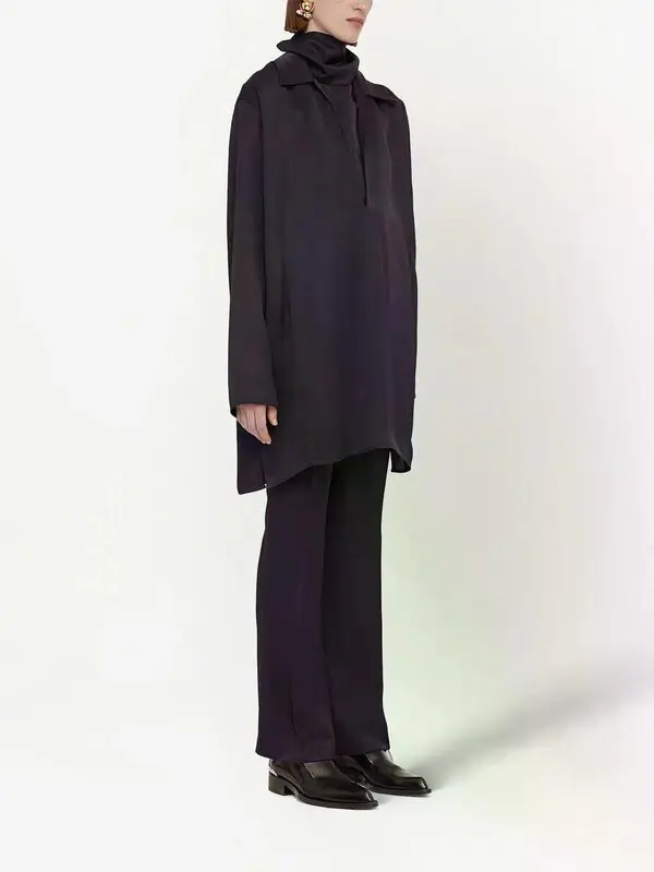 JIL SANDER Pressed-crease High-waisted Trousers