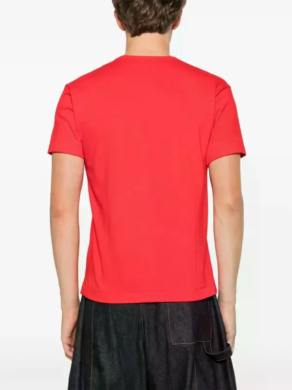 Play Comme Des Garcon Heart-patch T-shirt