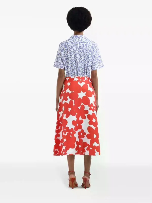 Marni Floral-print Midi Skirt