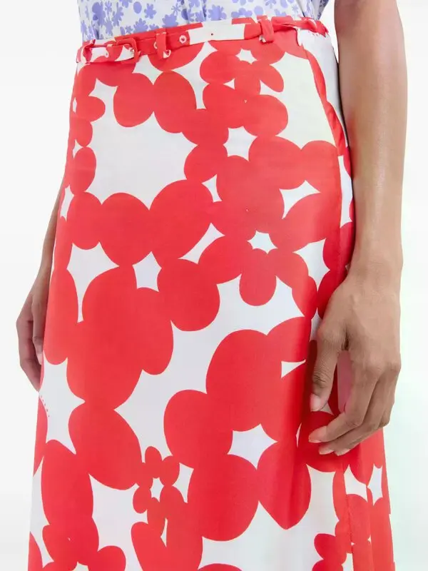 Marni Floral-print Midi Skirt