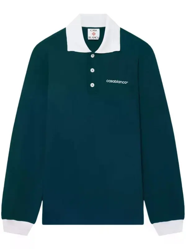 Casablanca Long-sleeve Polo Shirt