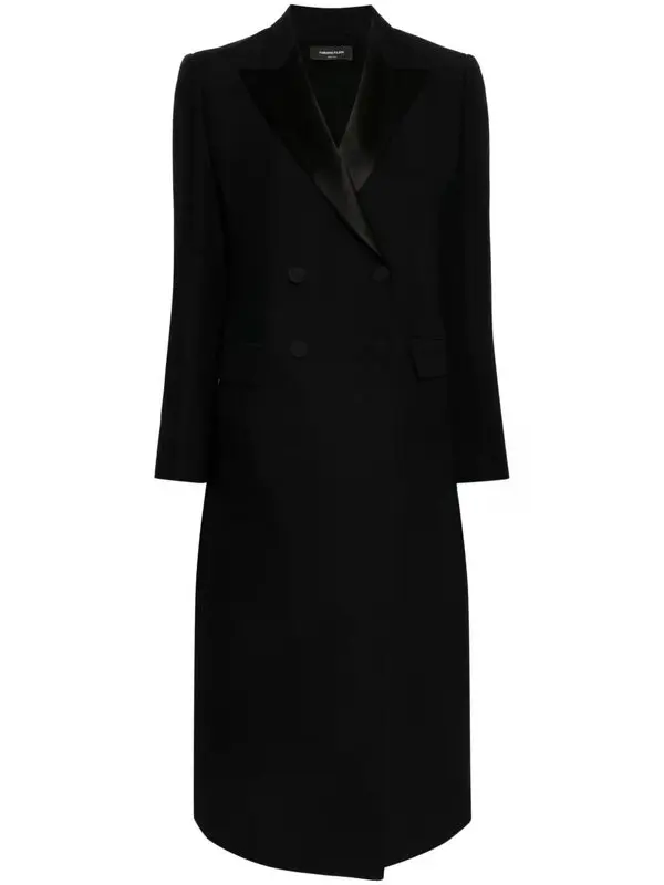 Fabiana Filippi Double-breasted Wool-silk Coat