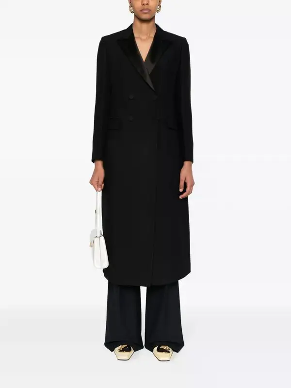 Fabiana Filippi Double-breasted Wool-silk Coat