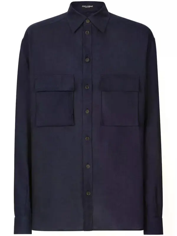 Dolce & Gabbana Button-up Linen Shirt