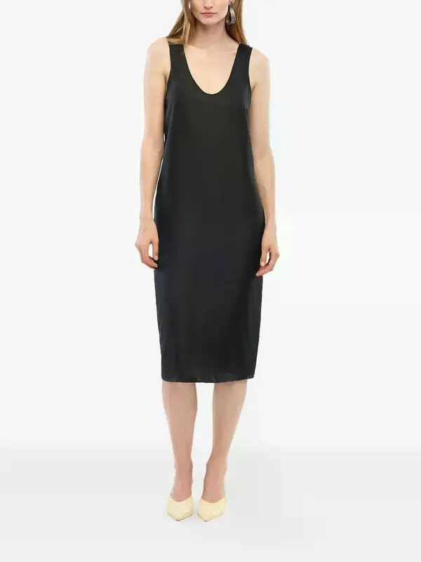Another Tomorrow Silk Tank Dress