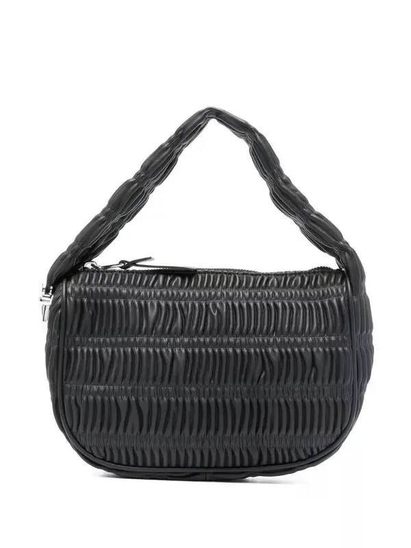Marc Jacobs Shirred Faux Leather Shoulder Bag