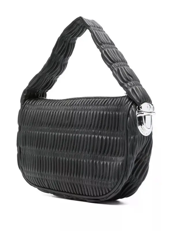 Marc Jacobs Shirred Faux Leather Shoulder Bag