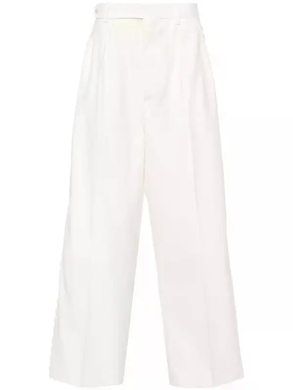 BODE Lace-trimmed Wool Trousers