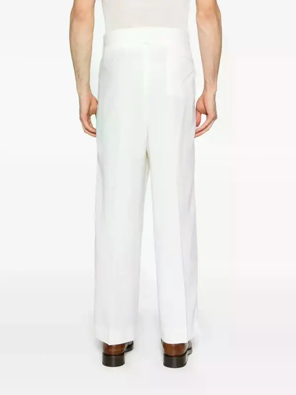 BODE Lace-trimmed Wool Trousers