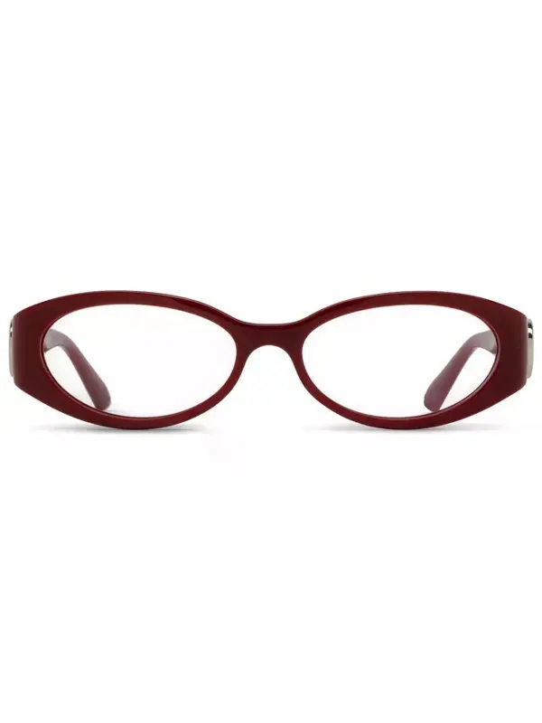Gucci Oval-frame Glasses - Red
