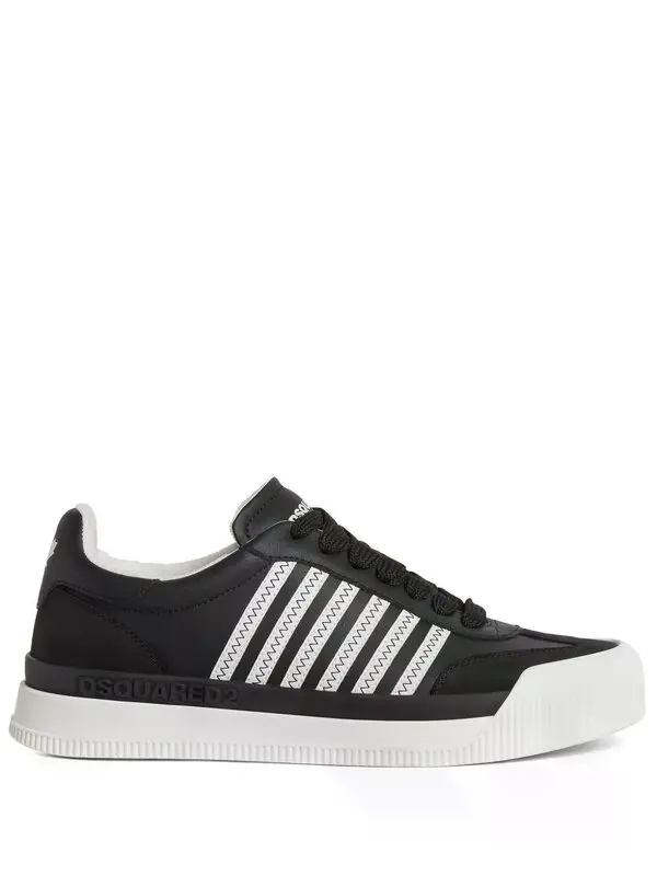 Dsquared2 Jersey Leather Sneakers