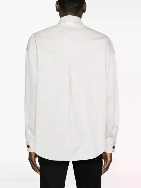 Versace Press-stud Cotton Shirt