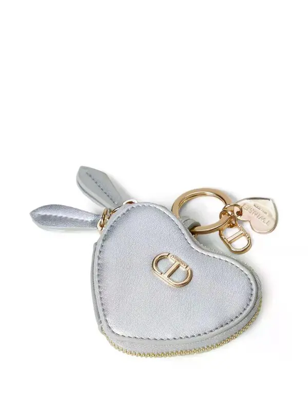 TWINSET Heart-shaped Coin Purse - Silver