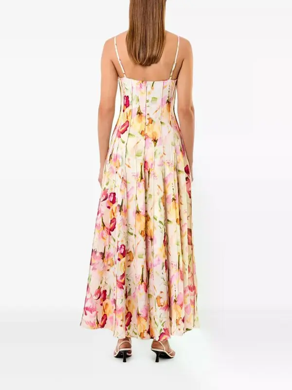 NICHOLAS Micah Floral Print Midi Dress