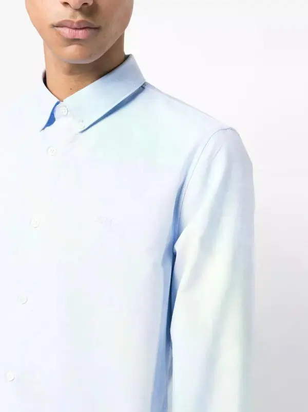 A.p.c. Logo-embroidered Button-down Shirt