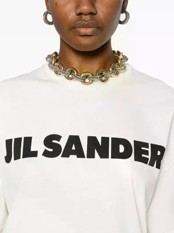 JIL SANDER Logo-print T-shirt - Neutrals
