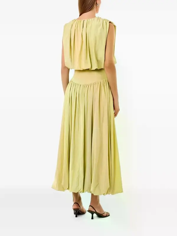 NICHOLAS Nadira Cropped Crewneck Top - Yellow