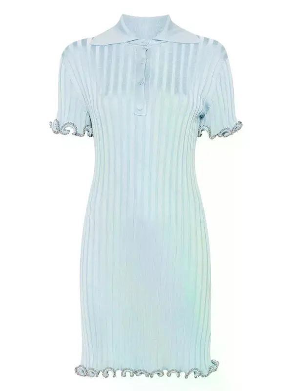 JIL SANDER Ribbed-knit Mini Dress