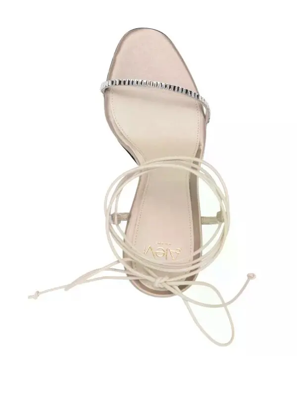 ALEVI MILANO Kiky 120mm Embellished Satin Sandals
