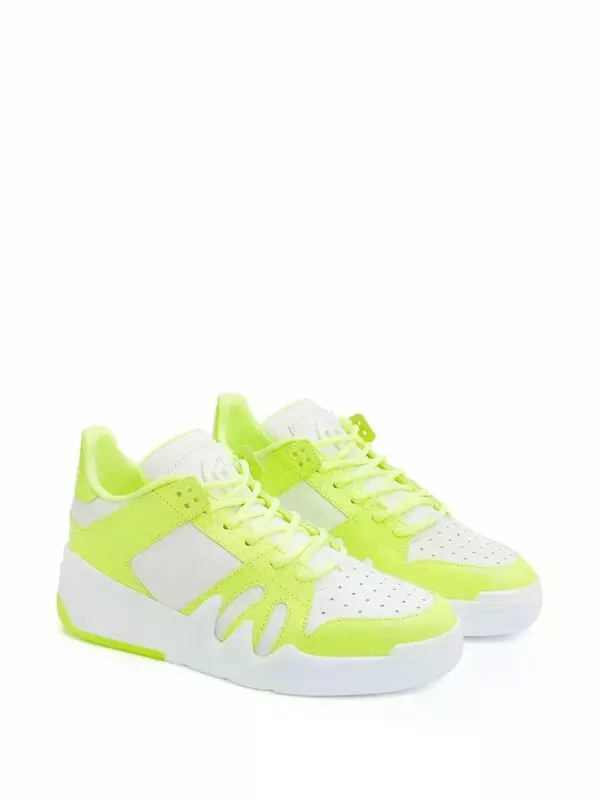 GIUSEPPE ZANOTTI Talon Low-top Leather Sneakers - White