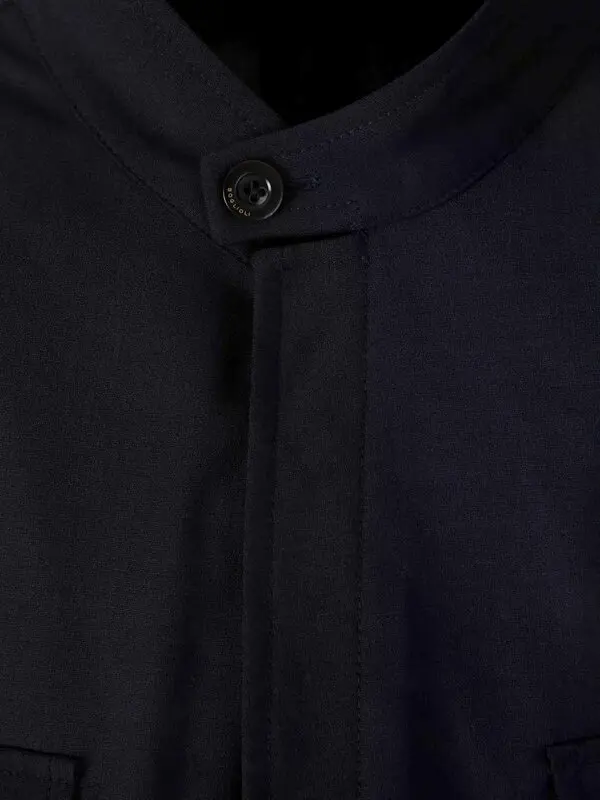 Boglioli Collarless Shirt