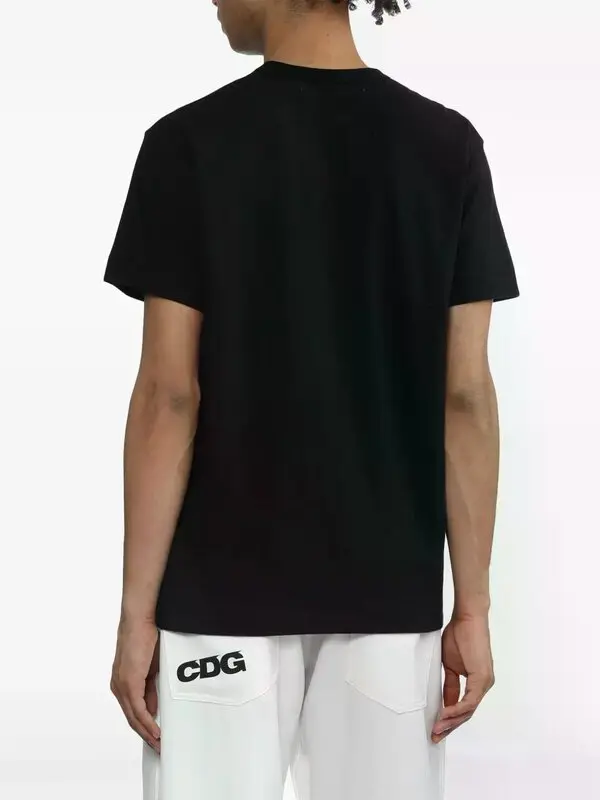 Play Comme Des Garcon Logo-appliqué Cotton T-shirt