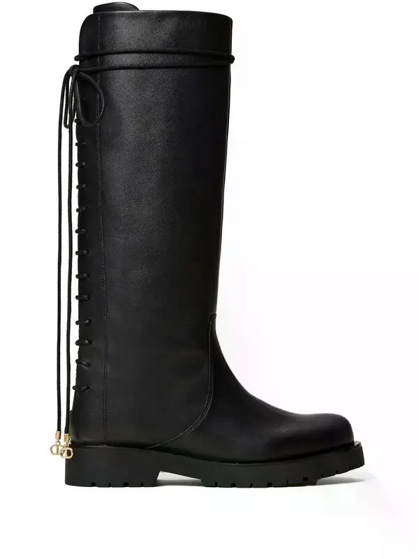 TWINSET Lace-up Leather Boots