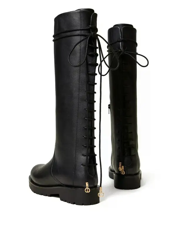 TWINSET Lace-up Leather Boots