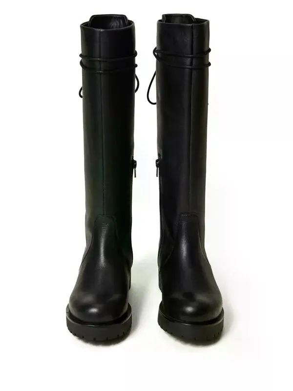TWINSET Lace-up Leather Boots