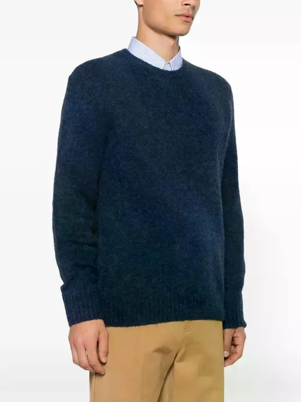 Polo Ralph Lauren Ribbed Knit Sweater With Suede Elbow Patches