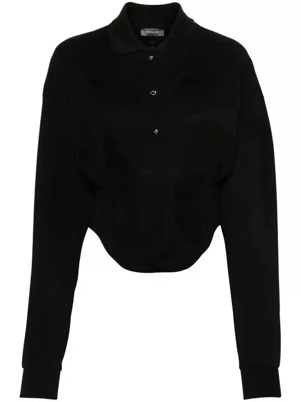 MUGLER Corseted Polo Shirt