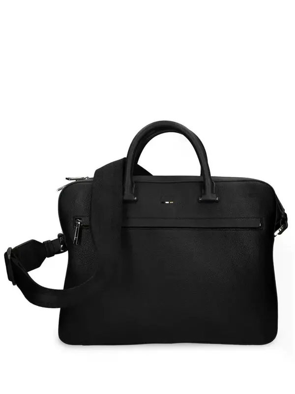 BOSS Logo-debossed Laptop Bag - Black