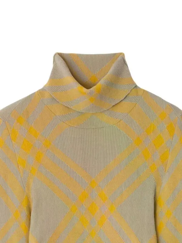 Burberry Checked Wool-blend Jumper