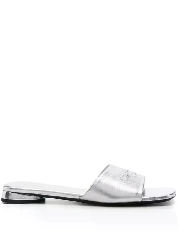 Balenciaga Duty Free Sandals - Silver
