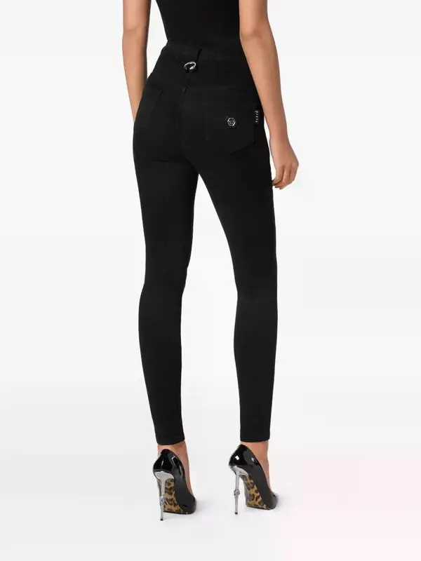 Philipp Plein High-waisted Jeans - Black